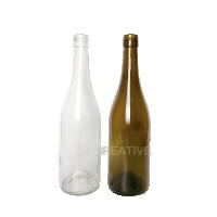 China Antique Green Flint Eco Light Burgundy Glass Bottle Screw Cap 750ml 405g 2709S-7A for sale