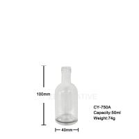 China Customized Logo Clear Glass Liquor Bottles Featuring Customization Labels Suitable for Beverage Packaging and Branding for sale