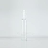 China 375ml High White Bar Closure Custom Vodka Bottle 520g Flint Clear Glass Liquor CY-760 for sale