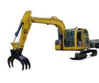 China Hydraulic Log Grapple 360 Degree Rotating Wood Grab 0.4m3 Capacity for Timber Crane for sale