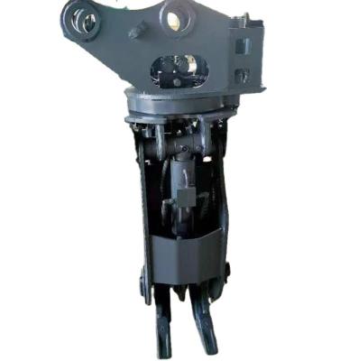 China Hydraulic Log Grapple with Rotator for Mini Excavator Skid Steer Loader 360 Degree Rotation 1-3 Ton for sale