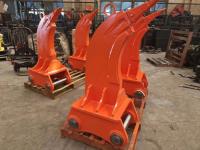 China Excavator Heavy Duty Rock Ripper Single Double Tooth 1-100T Q345 Steel Ripper Attachment for sale