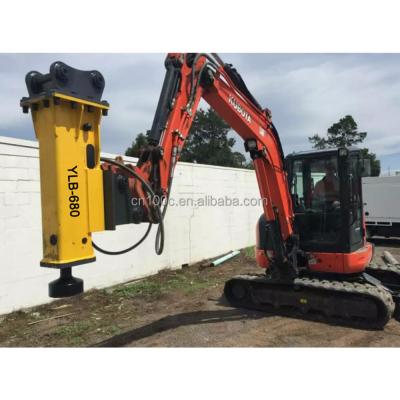 China Hydraulic Breaker for Excavator 0.8-15 Ton Post Piledriver Guardrail Fence Driver Attachment for sale