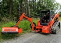 China Hydraulic Excavator Flail Mower 600-1800mm Width 14-36 Blades for 2-20T Diggers for sale