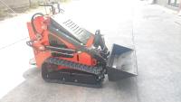 China Mini Skid Steer Loader 380kg Load Capacity 15kW Diesel Engine Wheel Loader for Compact Construction for sale