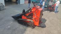 China Mini Skid Steer Loader 380kg Load Capacity 15kW Diesel Engine Wheel Loader for Compact Construction for sale