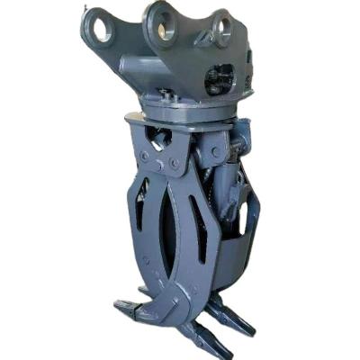 China 5 Ton Hydraulic Grapple Saw Slasher Attachment 360 Degree Rotating for Excavator for sale