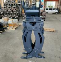 China 5 Ton Hydraulic Grapple Saw Slasher Attachment 360 Degree Rotating for Excavator for sale