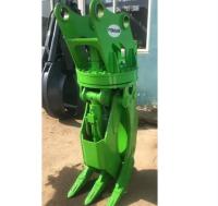 China 5 Ton Hydraulic Grapple Saw Slasher Attachment 360 Degree Rotating for Excavator for sale