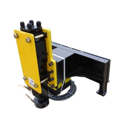 China 68mm Hydraulic Post Driver for Excavator Skid Steer Loader 350kg 40-70 L/min Pile Breaker Hammer for sale