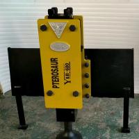 China Hydraulic Fence Post Driver for Skid Steer Excavator 180kg 25-50L/min Oil Flow for sale