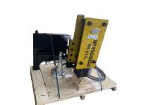 China Hydraulic Fence Post Driver for Skid Steer Loader 180kg 25-50L/min Impact Rate 550-1000bpm for sale