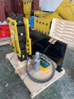 China Hydraulic Skid Steer Post Pounder Attachment 53mm 68mm Post Driver for Excavator Farm Fence Driver for sale