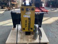 China Hydraulic Skid Steer Post Pounder Attachment 53mm 68mm Post Driver for Excavator Farm Fence Driver for sale