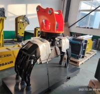China 16 Ton Excavator Log Grapple Hydraulic Wood Grabber for Scrap Handling 300mm Opening for sale