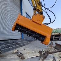China Hydraulic Forestry Mulcher for 1-16 Ton Excavator 1200-1500mm Working Width Flail Mower for sale