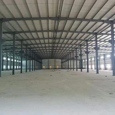 China custom gold galvanized light  building Prefabricated large span Steel Structural Design for sale