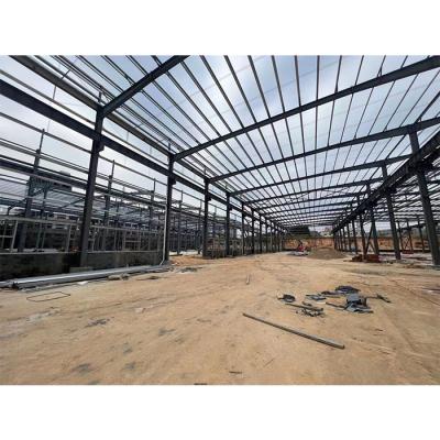 China Lightweight Steel Frame Metal Building Kits for Easy Assembly of Prefabricated Warehouses Garages Sheds and Industrial Plants for sale