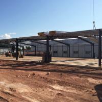 China Pre-Engineered Metal Building Material Kits Prefabricated Middle Size Light Steel Structure Factory Warehouse for sale