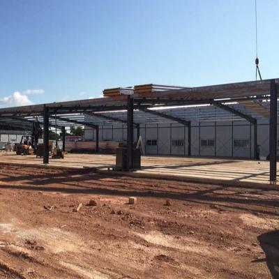 China Pre-Engineered Metal Building Material Kits Prefabricated Middle Size Light Steel Structure Factory Warehouse for sale