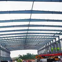 China Prefab Residential Steel Buildings Workshop , Galvanized Steel Frame Modular Buildings for sale