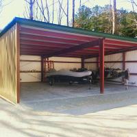 China Prefab Q355 Steel Structure Garage with Sliding Doors for sale