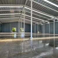 China Large Span Galvanized Fireproof Prefabricated Portal Frame Light Steel Structural Storage Shed Hangar Warehouse Building for sale