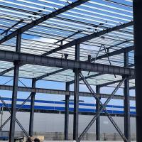 China Industrial Steel Structure Warehouse Hangar Prefab Building Construction Prefab Kits for sale