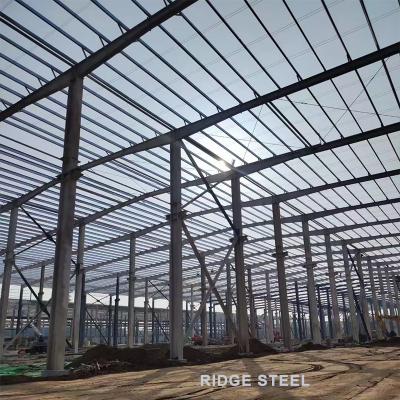 China Prefabricated Steel Commercial Warehouse Industrial Fabricated Workshop Prefab Office Farm Metal Shed Portal Frame Steel Structure Building Construction for sale