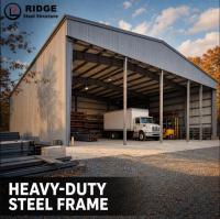 China 12m x 24m x 6m Customizable Galvanized Steel Warehouse Shed for sale