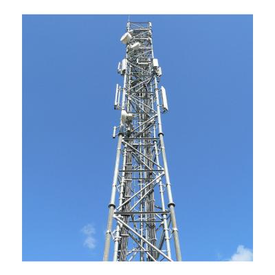 China Telecommunication Gsm Tubular Steel Tower 60 Feet for sale