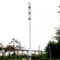 China 15 Mtr Guyed Mast Tubular Steel Pole Telecommunication Antenna Pipe Tower Galvanized for sale