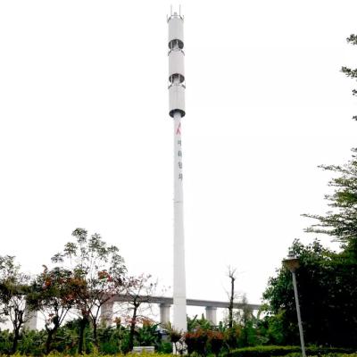 China 15 Mtr Guyed Mast Tubular Steel Pole Telecommunication Antenna Pipe Tower Galvanized for sale
