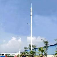 China High Mast Galvanized Steel Tubular Pole 35m Self Supporting for sale