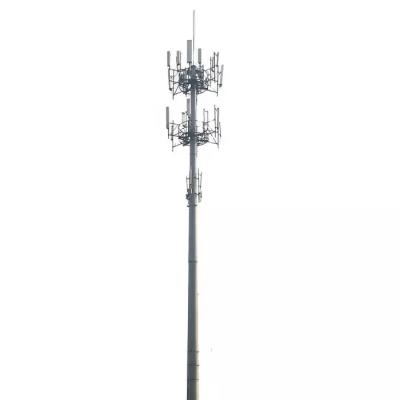 China Broadcasting / 4g Monopole Steel Tower Communication for sale