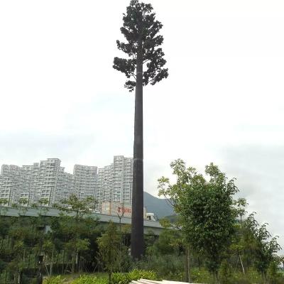 China Microwave Communication Camouflage Monopole Tower Broadcasting / 4g / Cell Phone Signal for sale