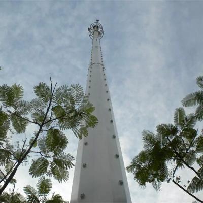 China Telecommunication Monopole Steel Tower Pole 15 Meter Powder Coated for sale
