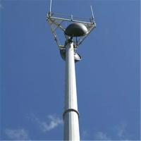 China Antenna Monopole Steel Tower Wifi Telecommunication Slip Sleeve Tapered 80ft Gsm for sale