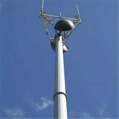 China Antenna Monopole Steel Tower Wifi Telecommunication Slip Sleeve Tapered 80ft Gsm for sale