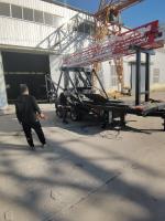China Quadrangle 5m Lift Tower On Trailer With Wheels And Lightning Rod for sale