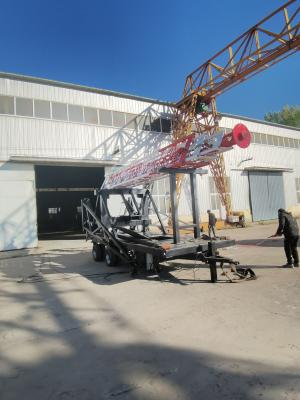China Quadrangle 5m Lift Tower On Trailer With Wheels And Lightning Rod for sale