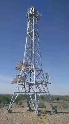 China Angle Steel Structure Mobile Communication Tower 20m - 100m Microwave for sale
