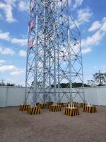 China Communication And Monitoring Rru Telecom Tower Hot Dip Galvanized for sale