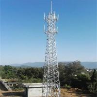 China Self Support 3 Legged Angular Tower Galvanized Camouflage Monopole for sale
