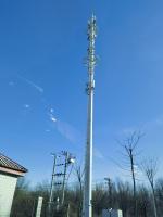 China Communication Single Tube Antenna Tower With Small Floor Area for sale
