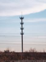 China Communication Single Tube Antenna Tower With Small Floor Area for sale