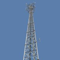 China Galvanized 40m Self Supporting Mast For Broadcast for sale