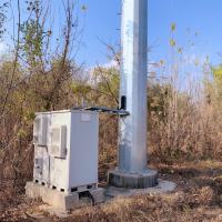 China Mobile Phone Communication 35M Steel Monopole Tower for sale