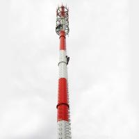 China 280 KM/H Flange Joint Steel Monopole Tower for sale
