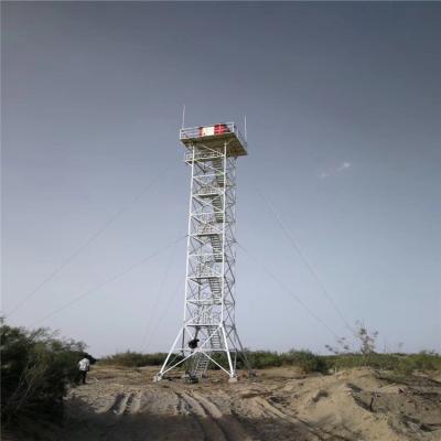 China Bolts Connection Steel Plate Military Guard Tower for sale